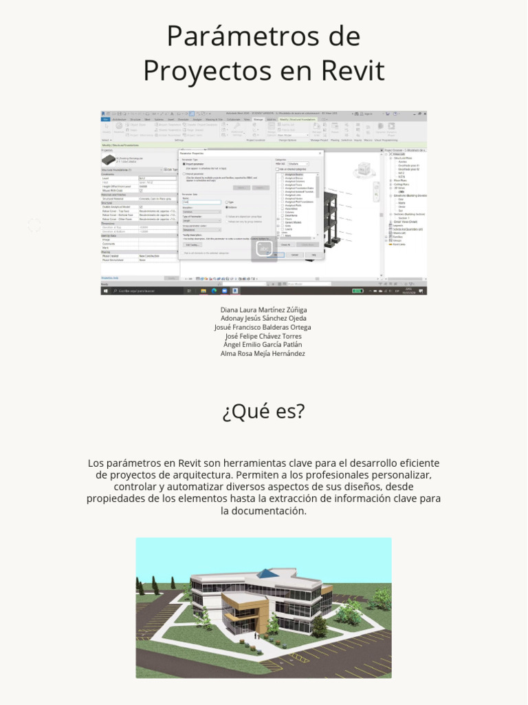 Parametros de Proyectos en Revit Equipo 5 | PDF | Autodesk Revit ...