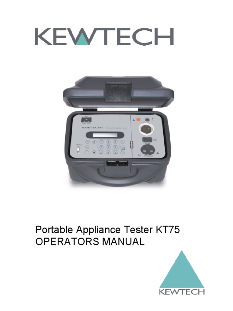 KewtechKT75 Manual | PDF | Mains Electricity | Ac Power Plugs And Sockets