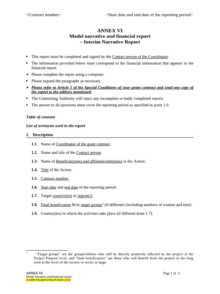 Interim Narrative and Financial Report | PDF