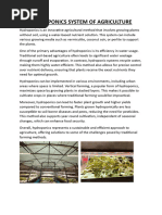 Non Conventional Farming System | PDF | Agriculture | Hydroponics