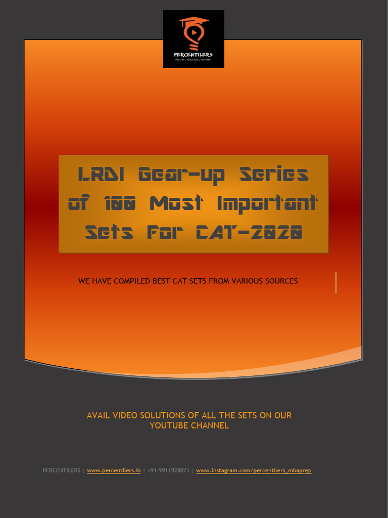 100 best CAT Sets | PDF