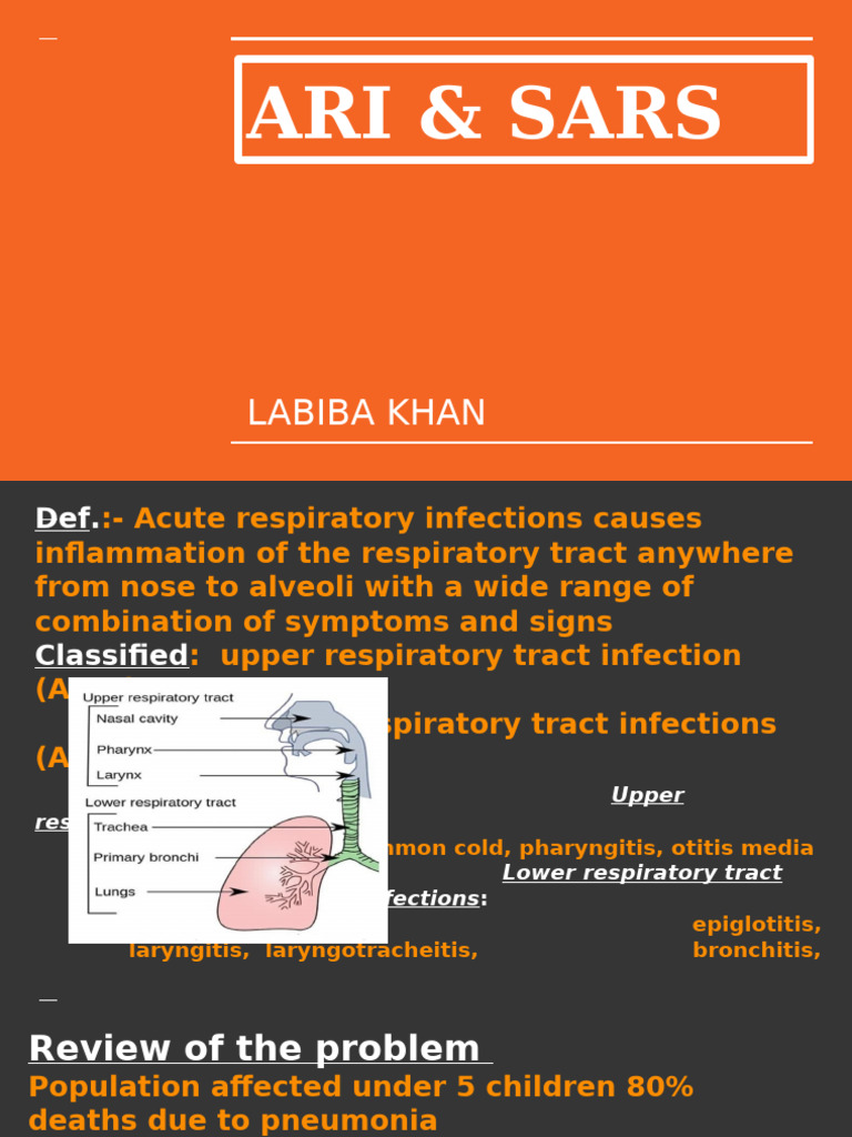 Ari & Sars: Labiba Khan | PDF | Pneumonia | Respiratory Tract