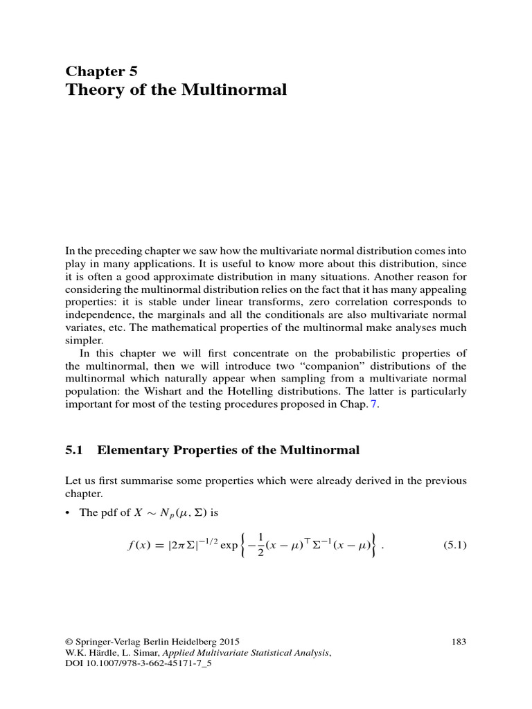 Applied Multivariate Statistical Analysis-192-208 | PDF | Variance | Matrix (Mathematics)