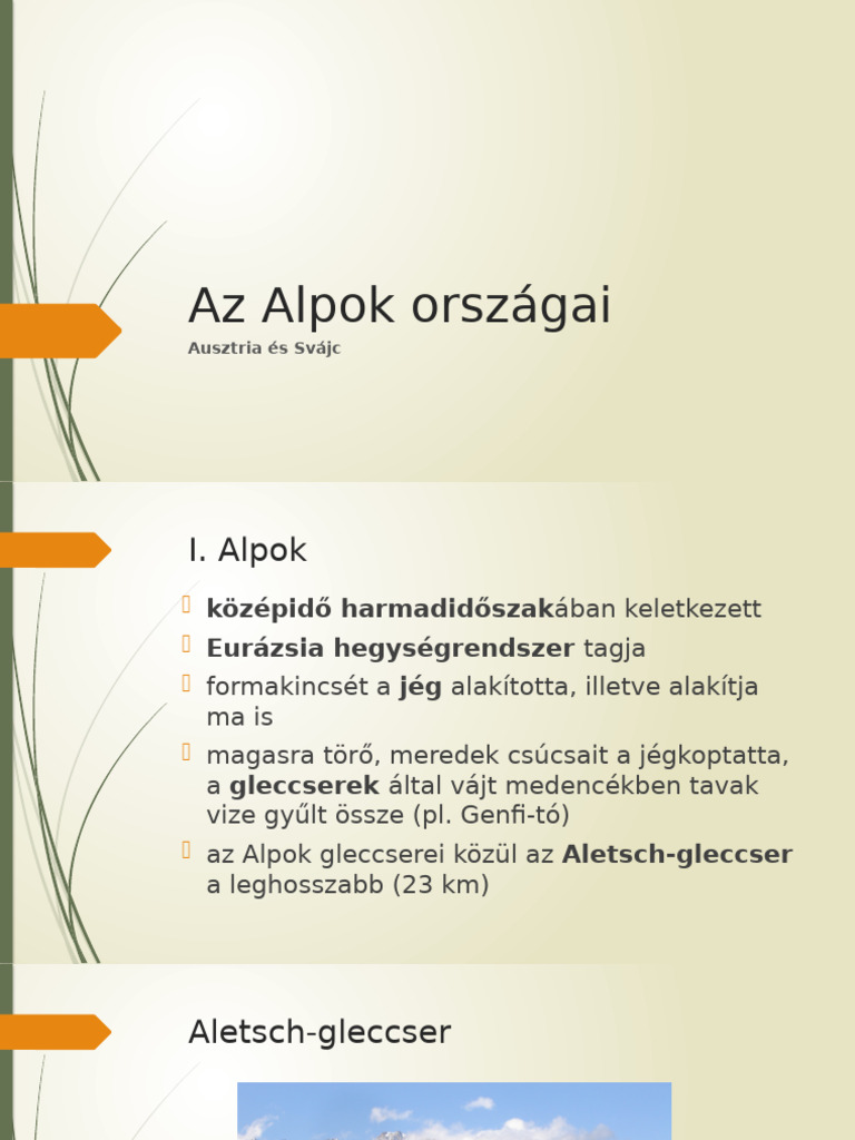 Az Alpok Országai | PDF