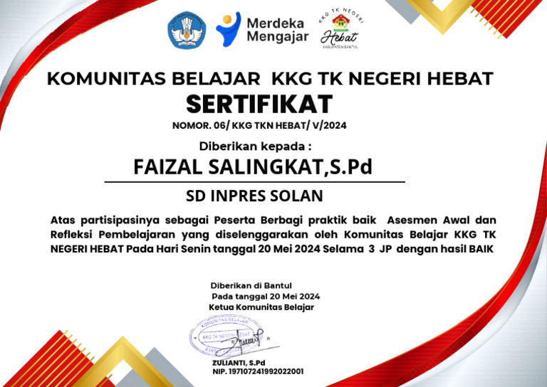 Sertifikat Kombel #3 - 20240521 - 093335 - 0000 | PDF