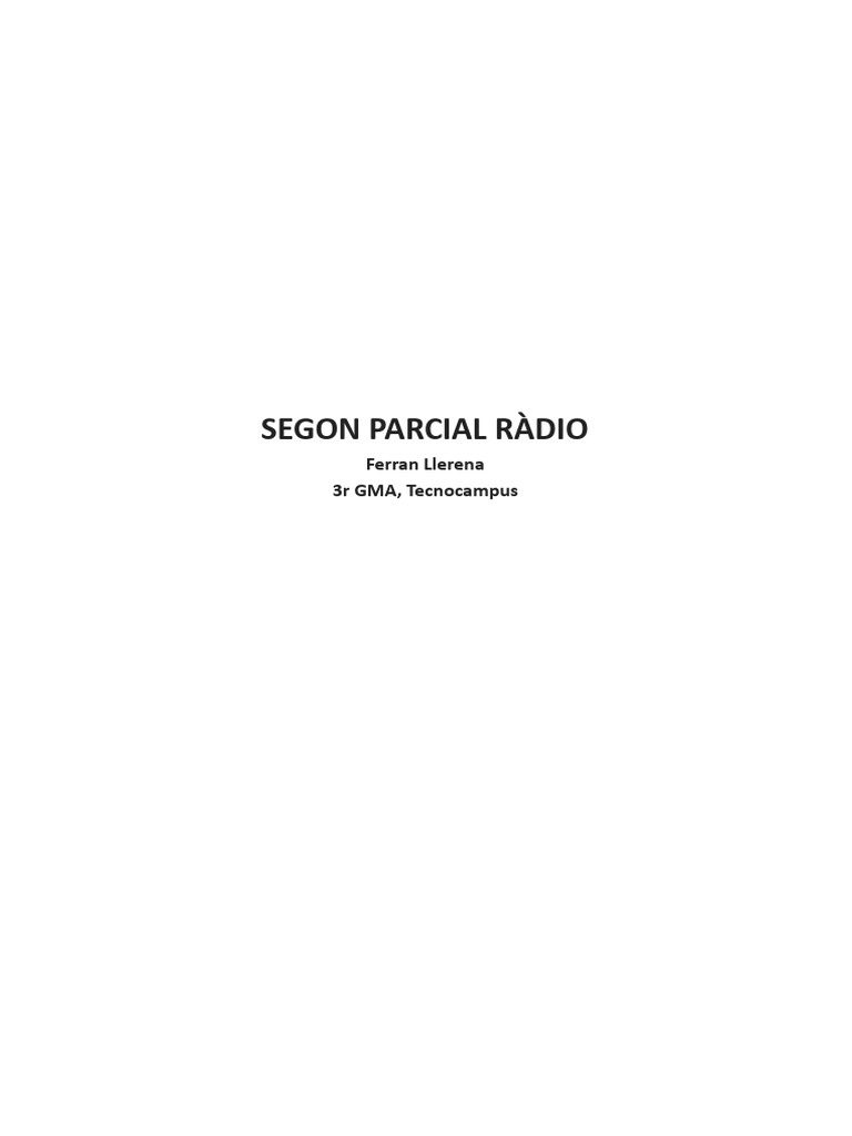 Wuolah Free SEGON PARCIAL RADIO Gulag Free | PDF