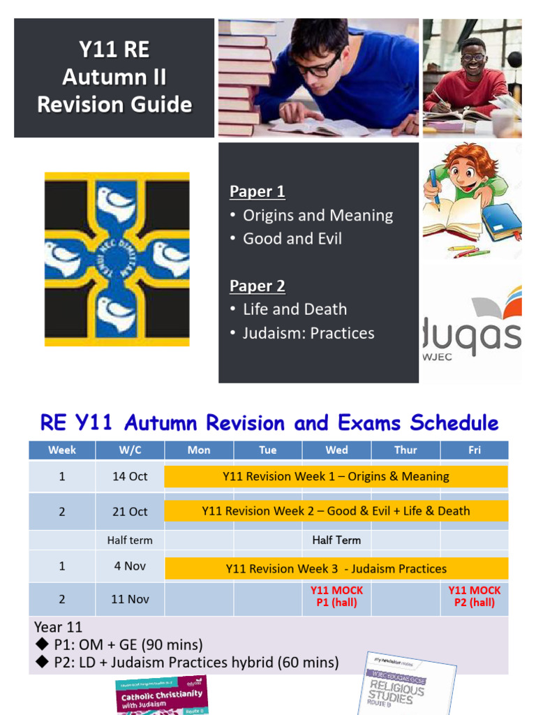 Y11 Revision Guide Autumn II 2024 OM GE LD and JP | PDF | Jewish Prayer | Creationism