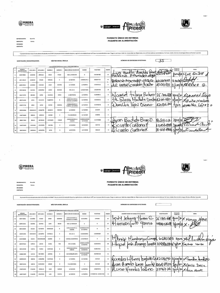 Hector Angel Arcila. 4 Folios | PDF
