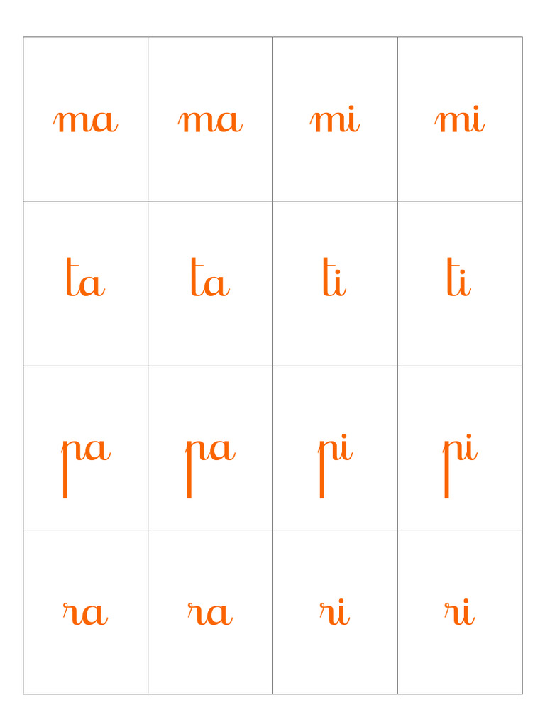 1 - Paires Syllabes Simples | PDF