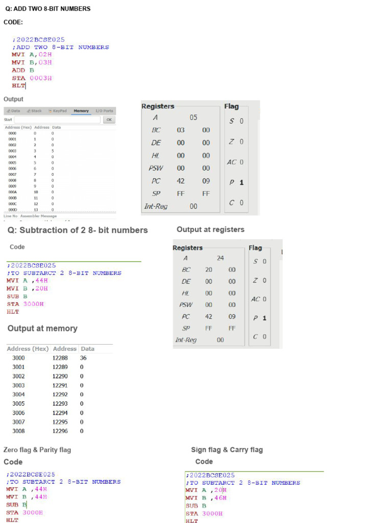 Microprocessor Lab | PDF