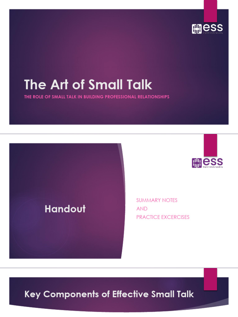 Small Talk handout | PDF