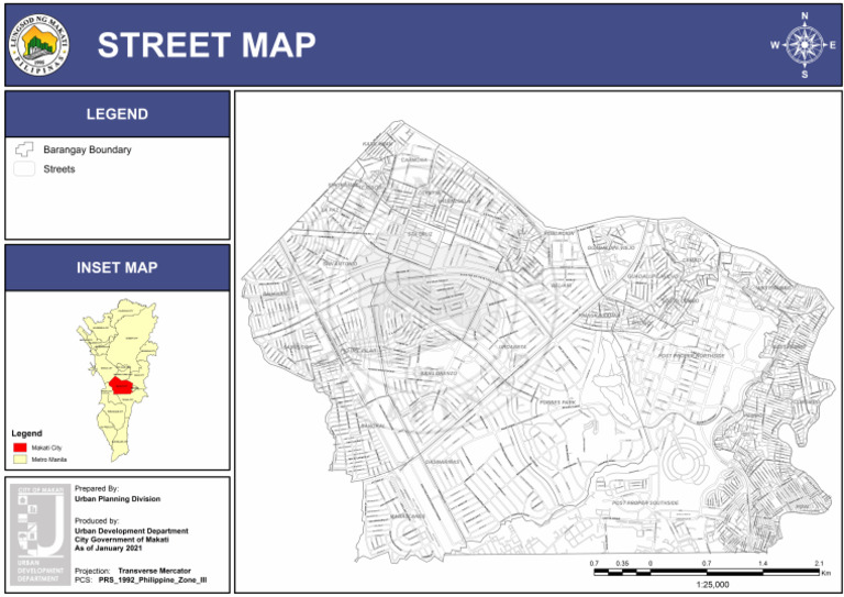 Makati Street Map | PDF