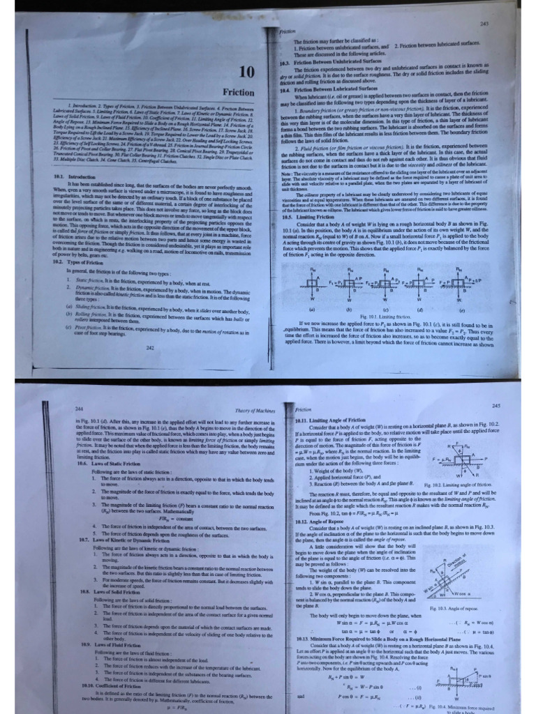 Applied Mechanics (Friction) | PDF