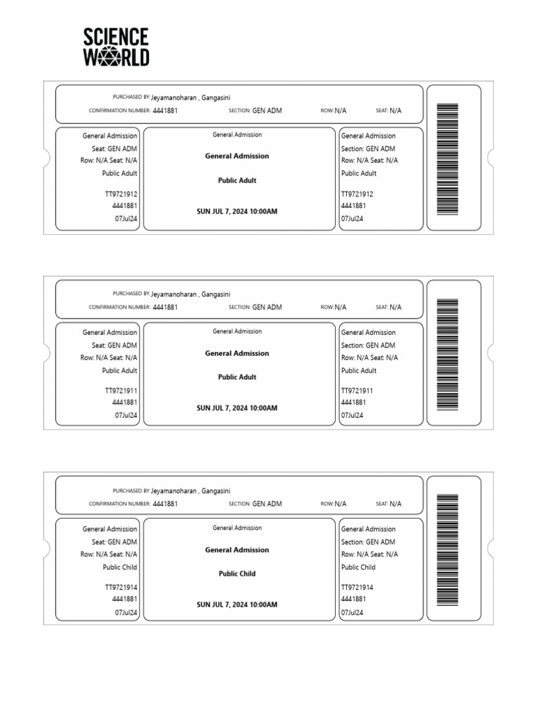 Tickets | PDF | Ticket (Admission)