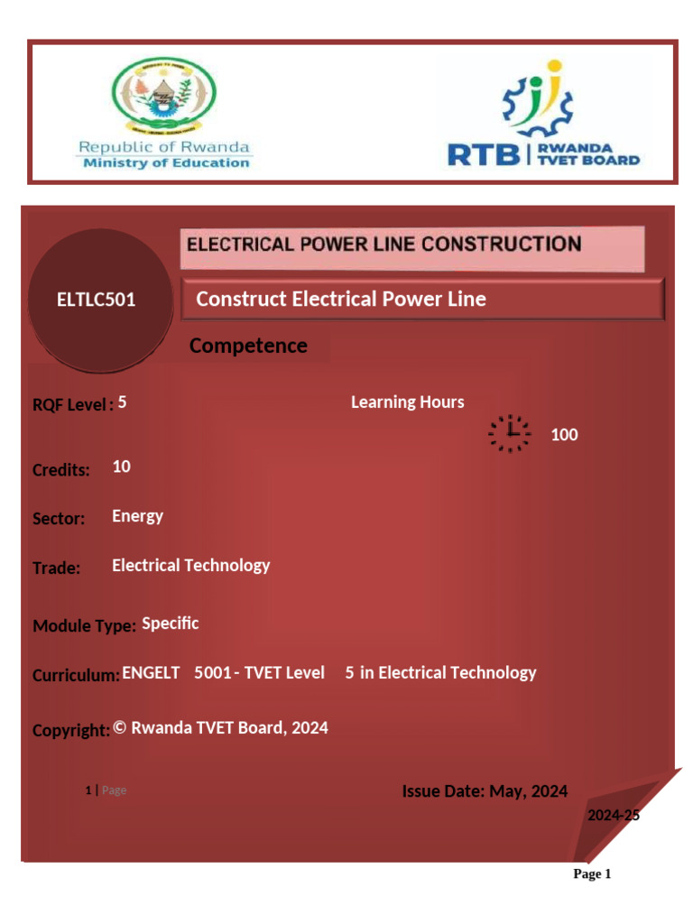 Electrical Power Line Construction Handouts | PDF | Electric Power Transmission | Electric Power ...