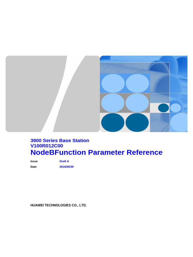 BTS3900 V100R012C00SPH006 NodeBFunction Parameter Reference | PDF | High Speed Packet Access ...