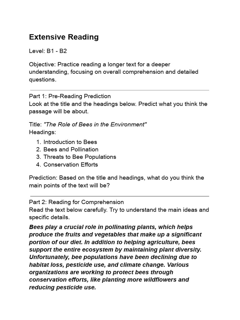 Extensive Reading | PDF | Science & Mathematics