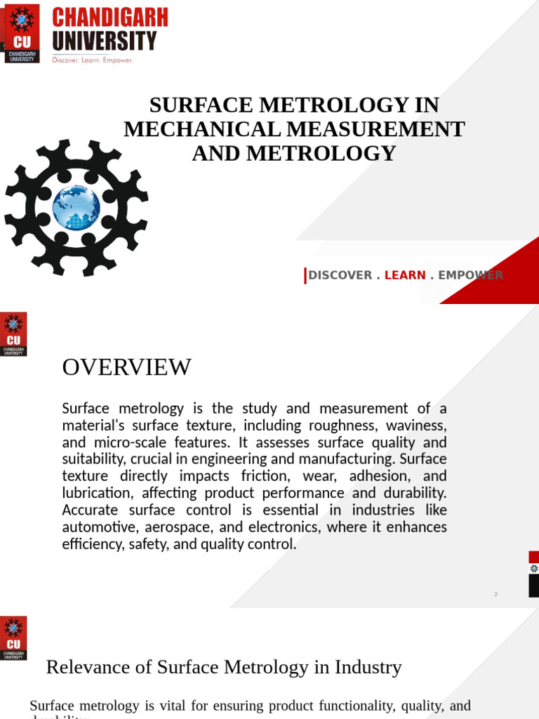 Surface Metrology | PDF | Surface Roughness | Wear