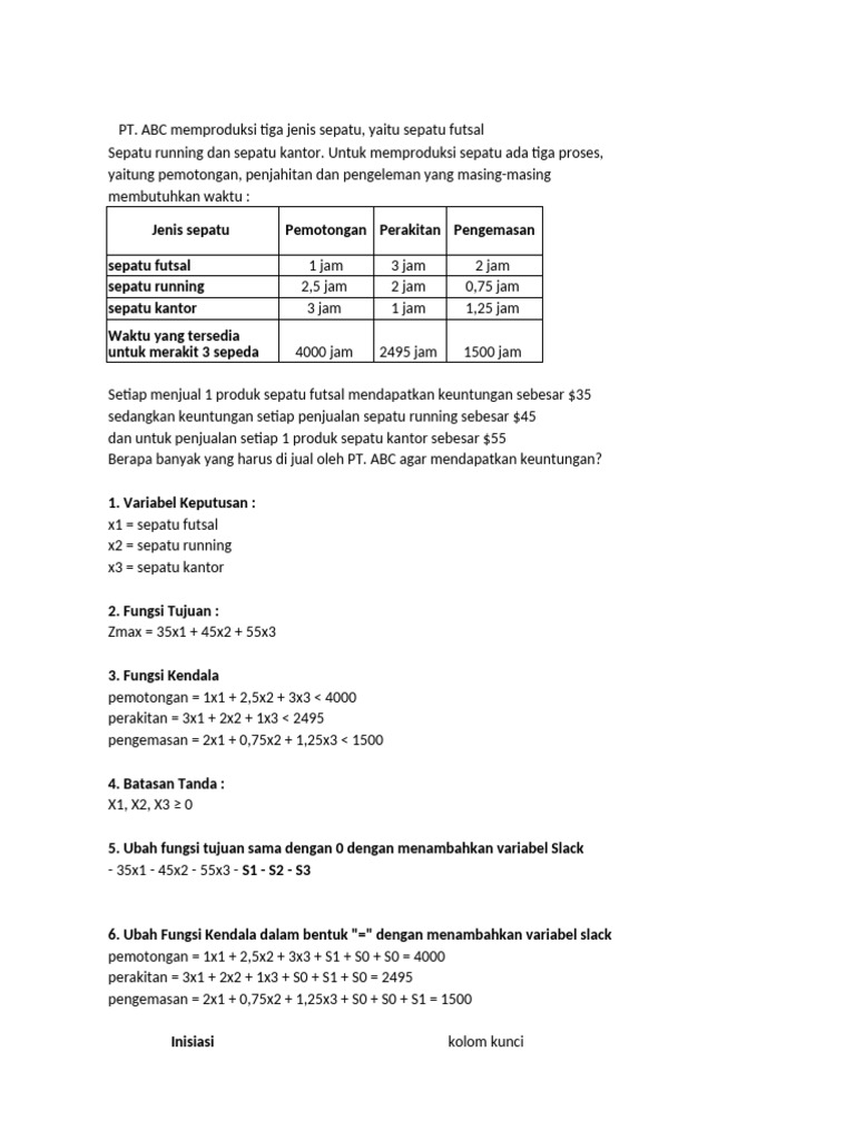 Ridho R (Riset Operasional) 4K | PDF