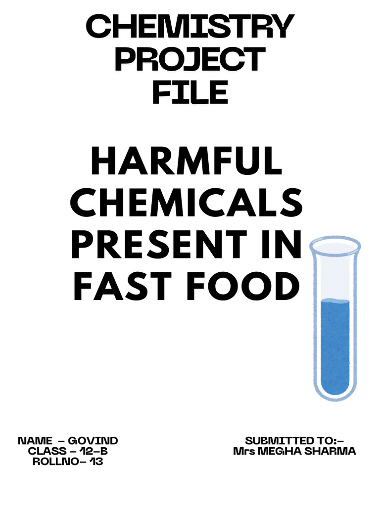 Chemistry Project File | PDF | Wellness