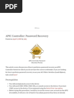 APC Network Management Card (NMC) Password Reset Procedure) | PDF ...