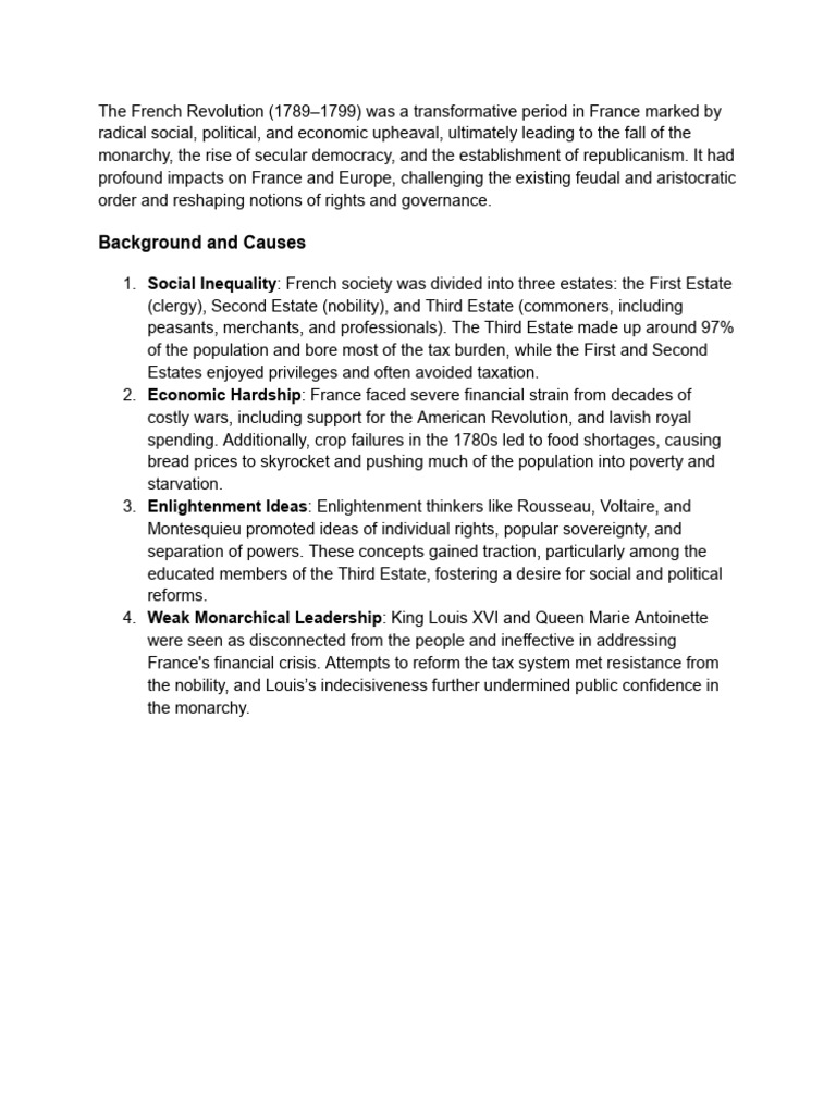 French Revolution | PDF