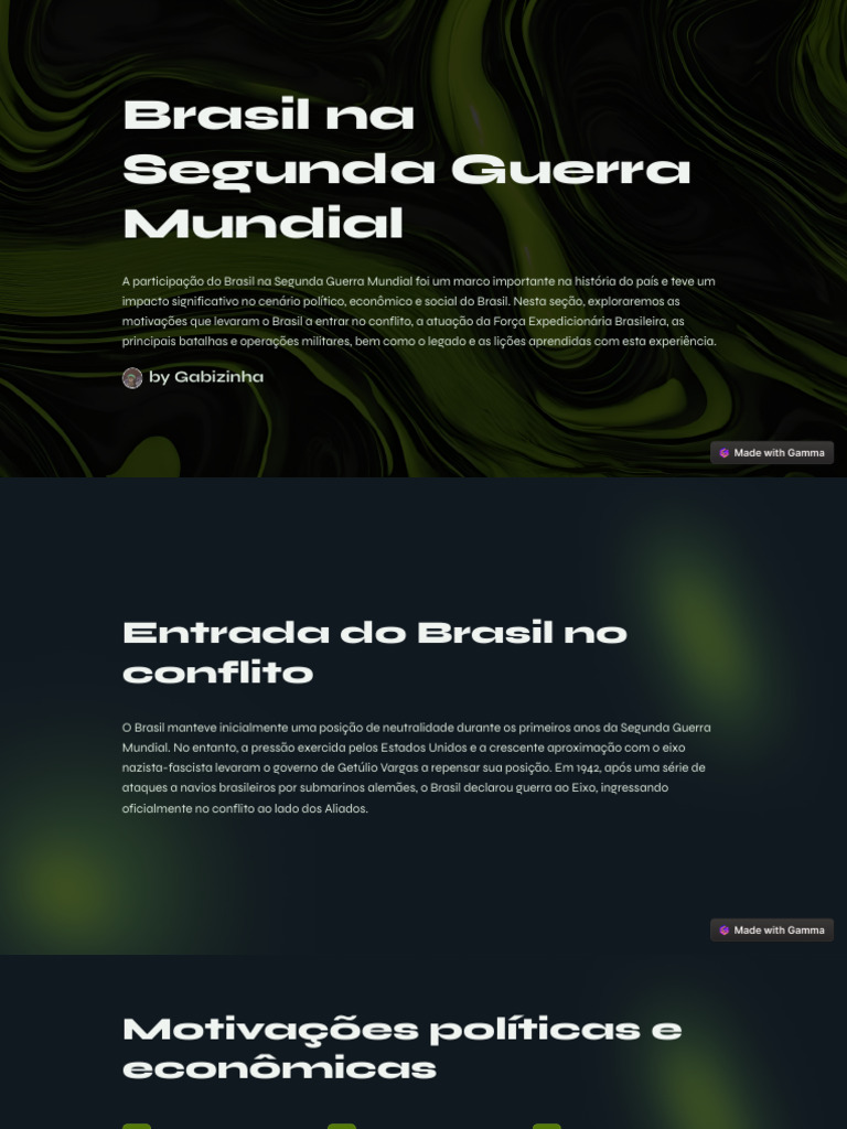 Brasil Na Segunda Guerra Mundial | PDF | Aliados da Segunda Guerra ...