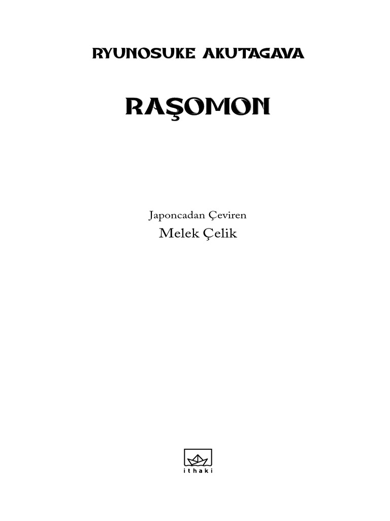 Rasomon - Ryunosuke Akutagava | PDF