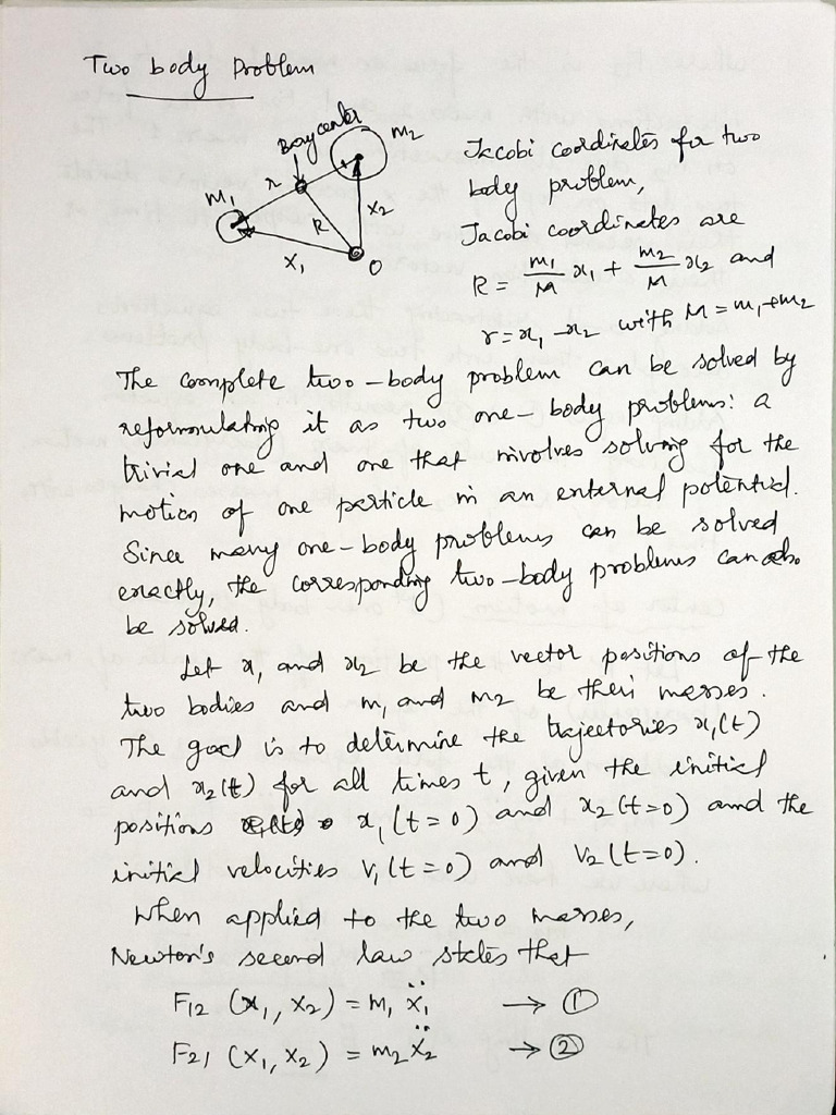 Two Body Problem | PDF