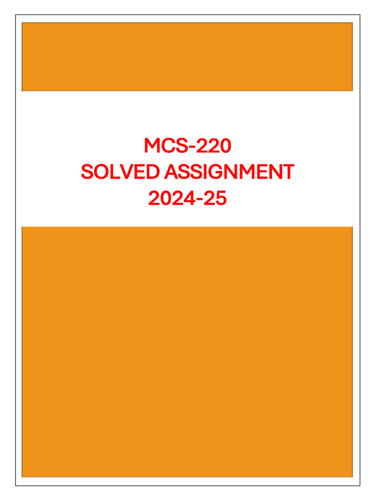 MCS-220 2024-25 EM | PDF | Http Cookie | Spring Framework