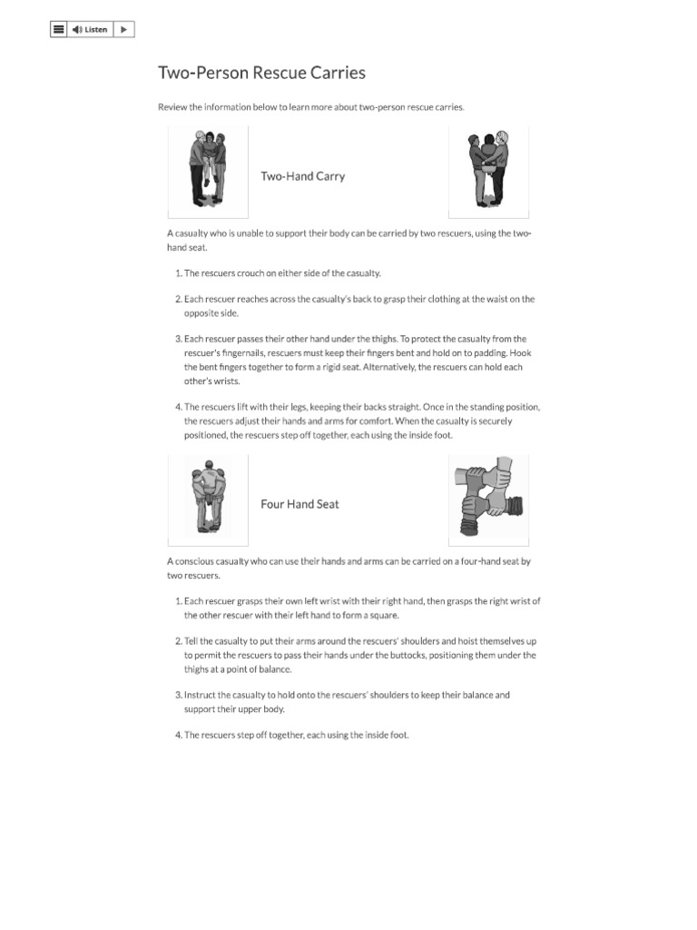 6.6 Two-Person Rescue Carries | PDF