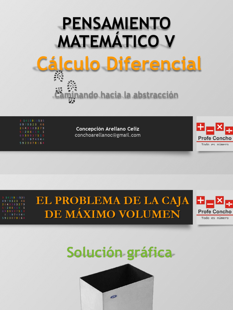 Caja Max Volumen - P - Matematico V | PDF | Función (Matemáticas) | Volumen