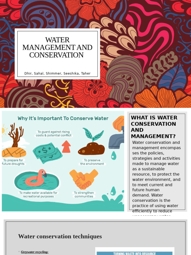 Water Conservation and Management Strategies | PDF | Water Conservation ...