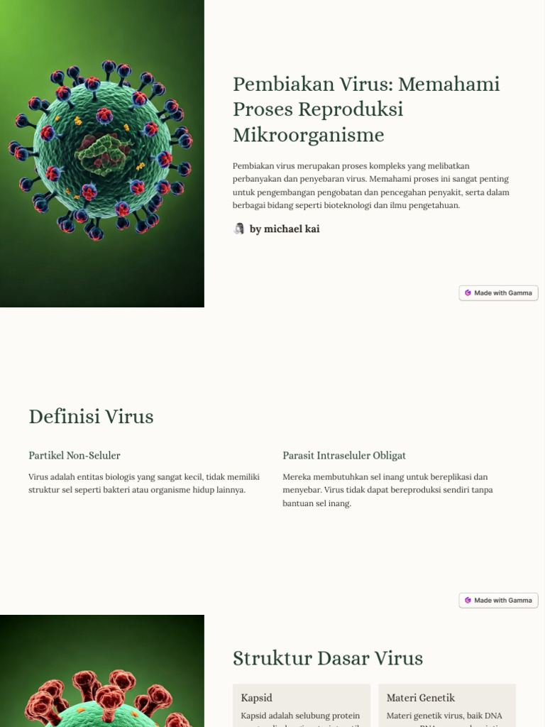 Pembiakan Virus Memahami Proses Reproduksi Mikroorganisme | PDF | Sains ...