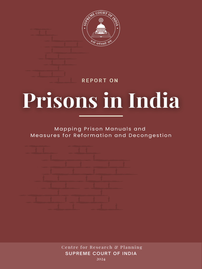India Prison Reforms Report 2024 | PDF | Prison | Crimes