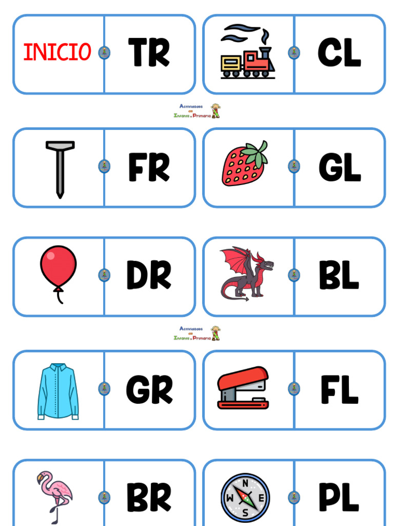 Domino Silabas Trabadas | PDF