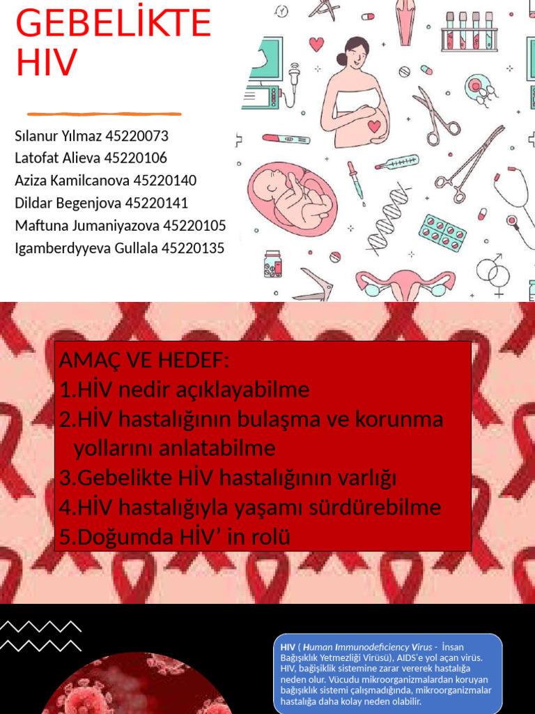 Gebeli̇kte Hiv Sunum | PDF