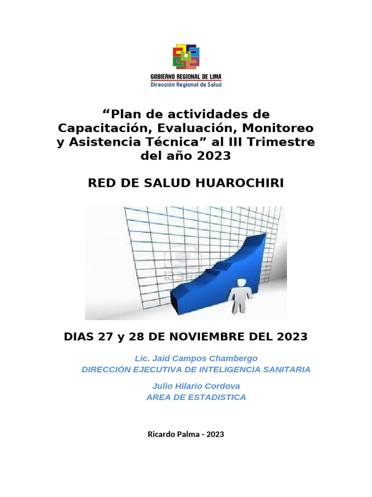 Plan Evaluacion Anual 2023 | PDF | Estadísticas | Evaluación