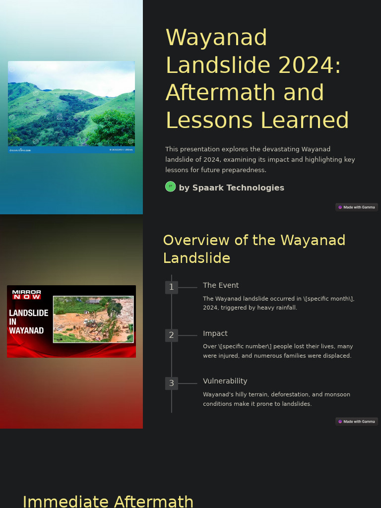 Wayanad Landslide 2024: Aftermath Insights | PDF | Landslide ...