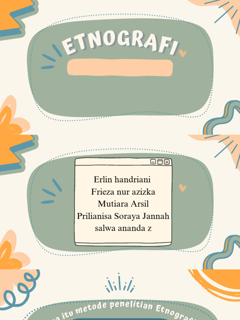 Metode Penelitian Etnografi | PDF