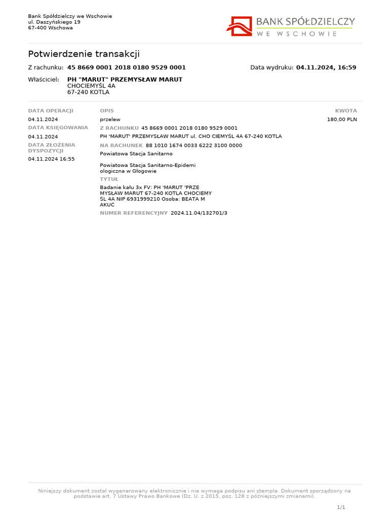 Potwierdzenie Operacji 20241104 165910 | PDF