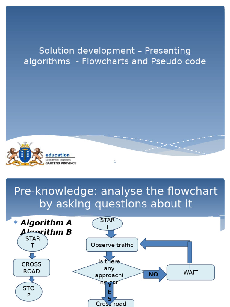 Lesson 3 Presenting Algorithms Pdf Algorithms Computing 1964