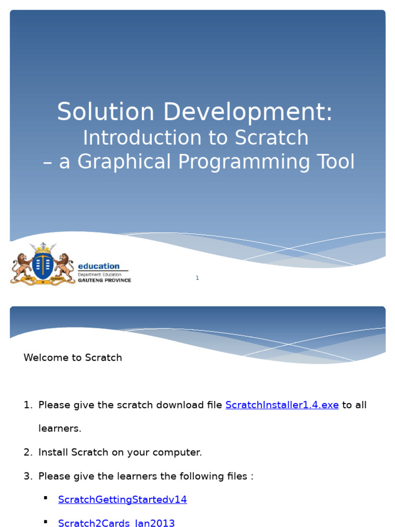 Lesson 1 Scratch | PDF | Scratch (Programming Language) | Computing