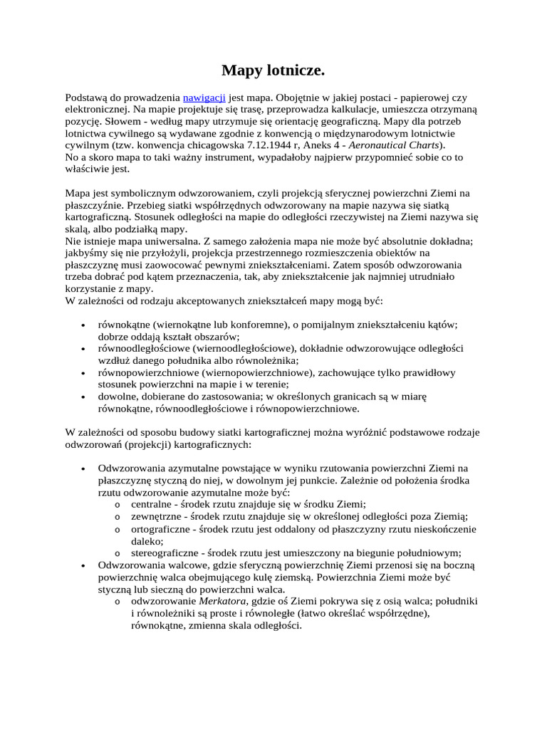 Mapy Lotnicze | PDF