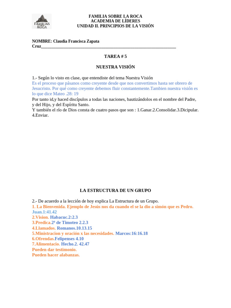Tarea 5 Mod 2 | PDF | Religión y espiritualidad