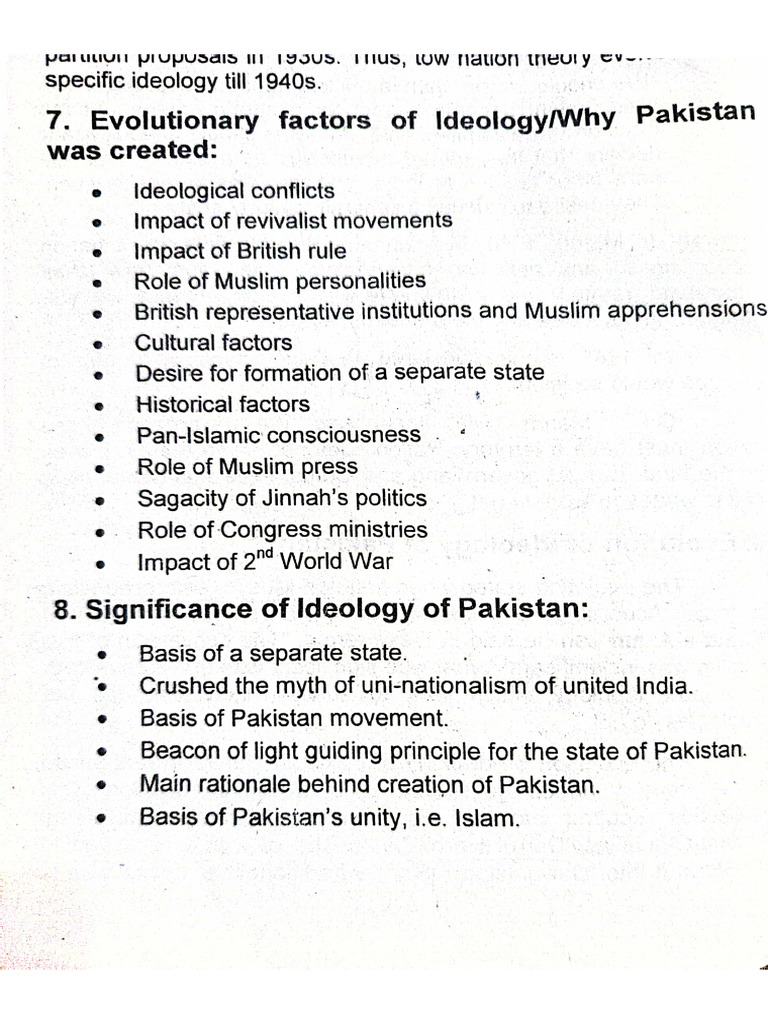 Significance of Ideology and Difference BW Ideology of Pakistan and Two ...