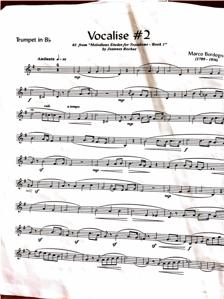 Vocalise Bordogni | PDF