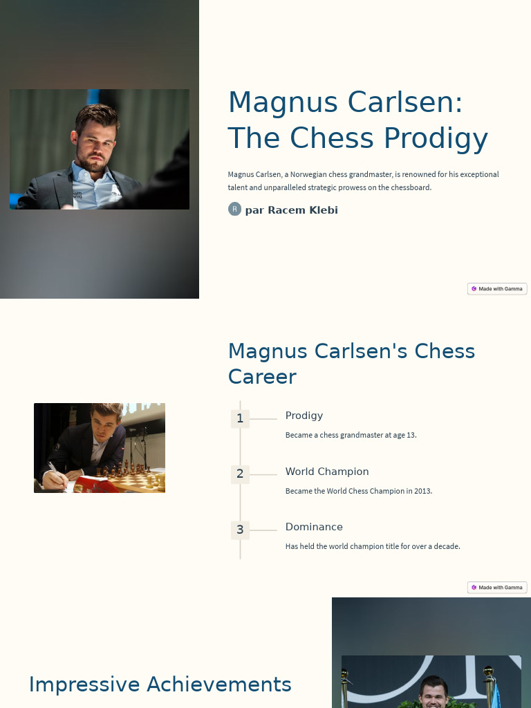 Magnus Carlsen The Chess Prodigy | PDF