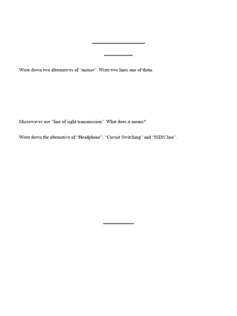 1st Half 5 Chap Paper B SUBJECTIVE TYPE | PDF | Computer Network ...