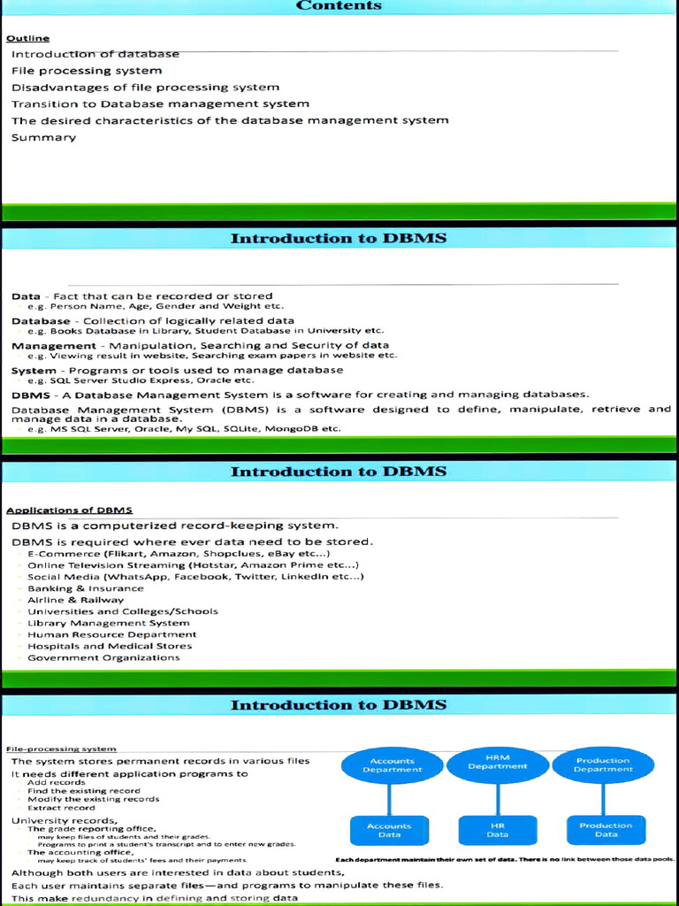 DBMS print | PDF | Databases | Conceptual Model DBMS print | PDF | Databases | Conceptual Model